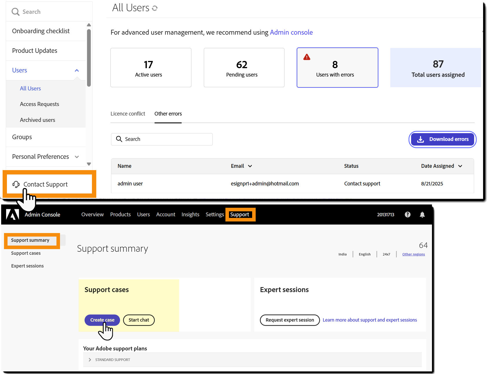 Users - add, edit, and review user status